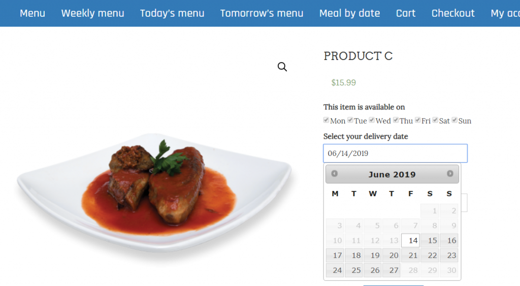 Delivery date per product - single product page datepicker - ByConsole blog
