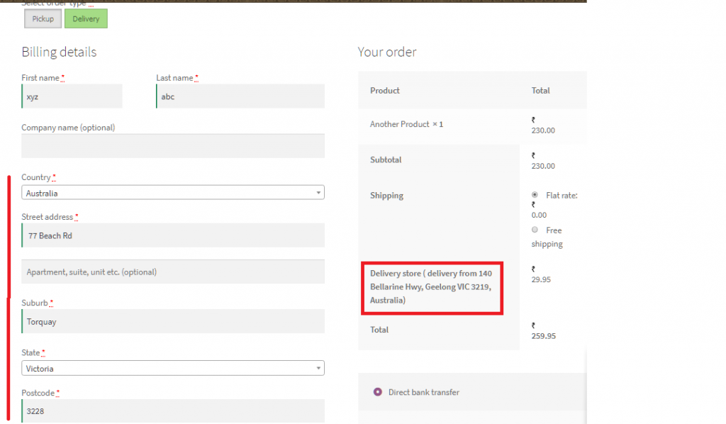 Automated delivery & pickup management for chain/multi store retail ...