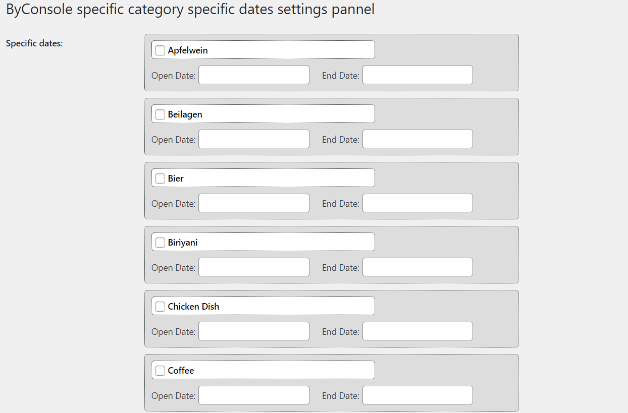 Specific Date Per Product in WooCommerce - ByConsole blog