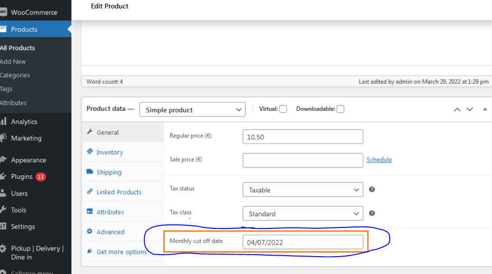 Product Basis Monthly Cut Off Date In Pickup | Delivery | Dine-in – Pro ...